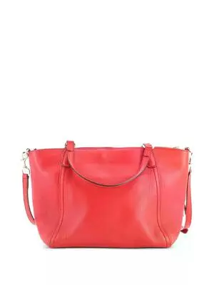 Gucci Soho Convertible Top Handle Bag Leather Small Satchel - Red