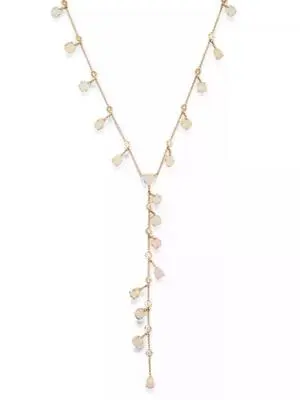 Jacquie Aiche Opal And Diamond Shaker Y Necklace - Gold