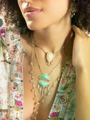 Jacquie Aiche Opal And Diamond Shaker Y Necklace