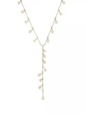 Jacquie Aiche 14k Yellow Opal And Diamond Y Necklace