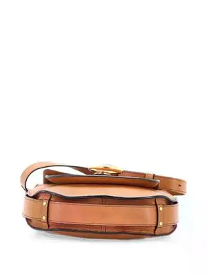 Chloé Tess Leather Small Hobo Bag - Brown