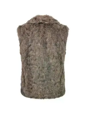 ANIYE BY Faux-fur Notched-lapels Gilet