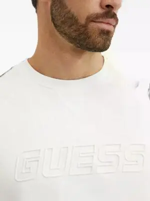 Guess Logo-embossed Raglan-sleeve Sweater