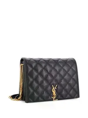 Saint Laurent Becky Quilted Leather Small Shoulder Bag