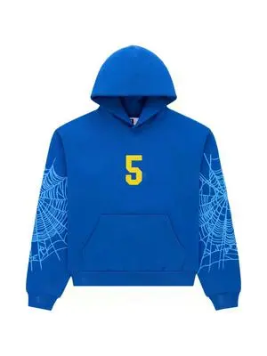 SP5DER Spider Cotton Hoodie - Blue