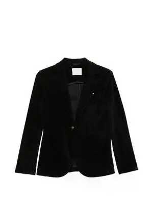 CIRCOLO 1901 Corduroy Single-breasted Blazer - Black