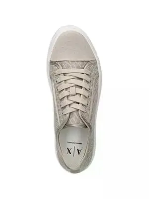 Armani Exchange Monogram Platform Sneakers