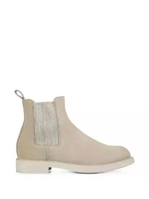 DOUCAL'S Suede Chelsea Boots - Neutrals