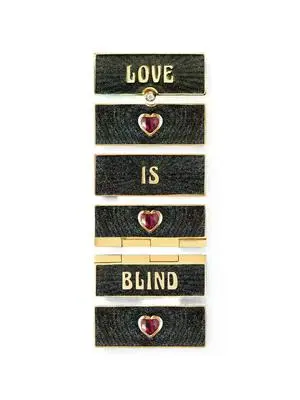 MARIE LICHTENBERG Love Is Blind Diamond And Ruby Necklace