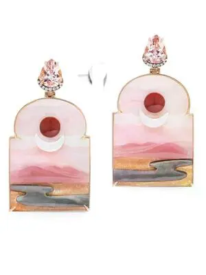 SILVIA FURMANOVICH Morganite And Opal Earrings