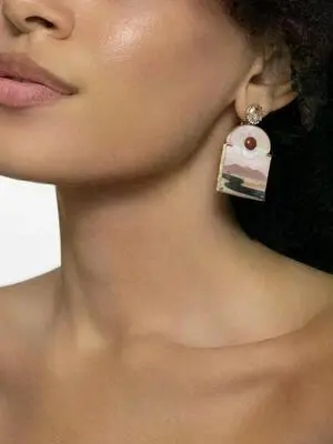 SILVIA FURMANOVICH Morganite And Opal Earrings