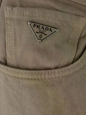 Prada Logo-plaque Jeans