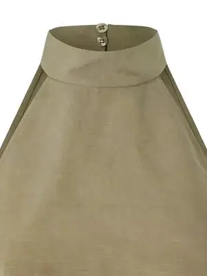SAMSOE SAMSOE Halterneck Sleeveless Blouse - Brown