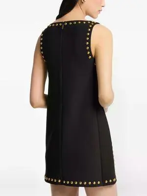 Michael Kors Stud-embellished V-neck Mini Dress