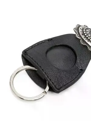 Orciani Embellished Leather Keyrings