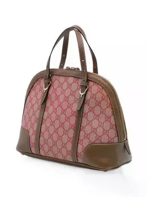 Gucci Gg Supreme Dome Satchel - Pink