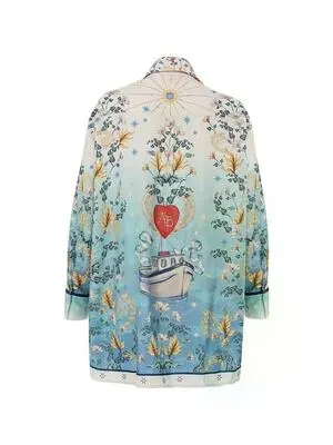 Agua Bendita Anastasia Graphic Print Button-up Shirt