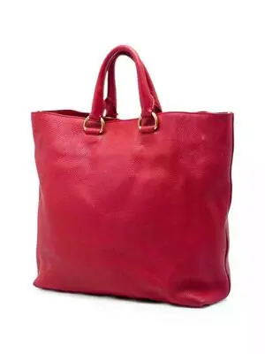 Prada Vitello Daino Open Convertible Tote Satchel