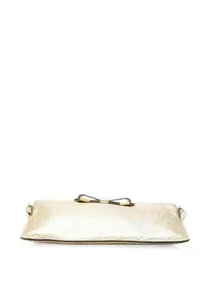 Burberry 2000-2017 Metallic Leather Peyton Bow Crossbody Bag