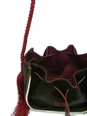 FORTE_FORTE Tassel-detail Drawstring Shoulder Bag