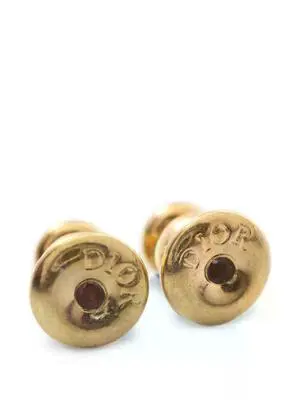 Dior 2010s Code Hoop Earrings