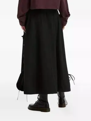 Izzue Ruched-sides Cargo Maxi Skirt