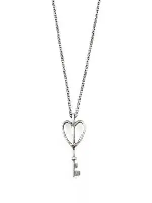 POISONED HEARTS Heart-key Pendant Necklace