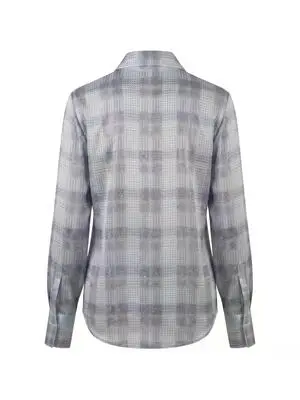 Ermanno Scervino Check-print Rhinestone-embellished Shirt