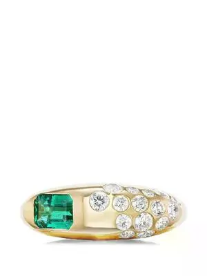 UNIFORM OBJECT Dowry Emerald And Diamond Ring