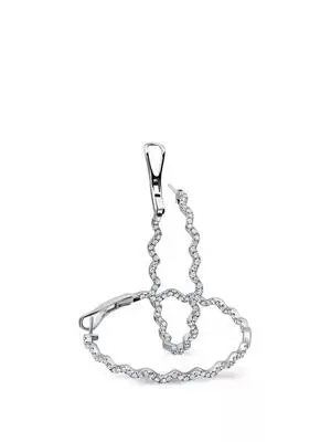 GRAZIELA Rio Diamond Hoop Earrings - Silver
