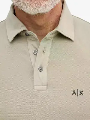 Armani Exchange Logo-embroidered Polo Shirt