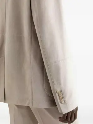 Dolce & Gabbana Single-breasted Jacket In Suede
