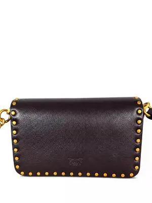 Pinko Love One Studded Cross Body Bag - Brown