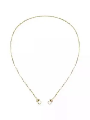 Loraida Iridescent Diamond Chain Necklace - Gold