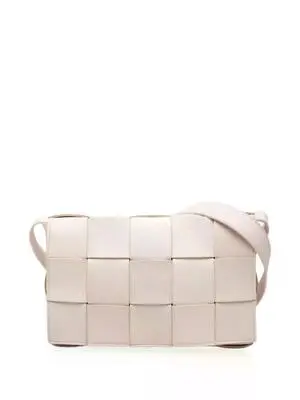 Bottega Veneta 2012-2026 Nappa Intrecciato Cassette Crossbody Bag - Pink
