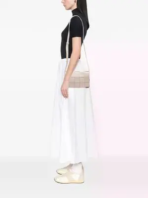Bottega Veneta Nappa Intrecciato Cassette Crossbody Bag - Pink