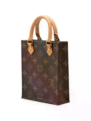 LOUIS VUITTON 2020 Monogram Petit Sac Plat Satchel