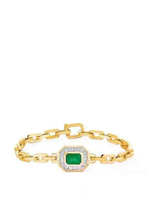 Shay Emerald And Diamond Bracelet - Gold