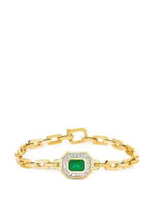 Shay Emerald And Diamond Bracelet - Gold