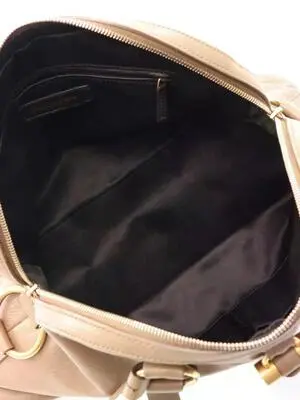 Saint Laurent Grained Leather Top Handle Bag