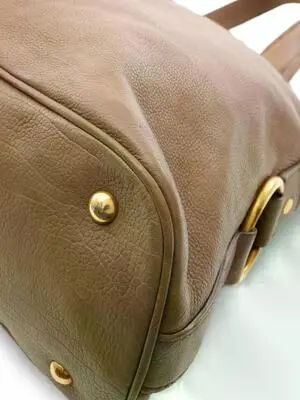 Saint Laurent Grained Leather Top Handle Bag