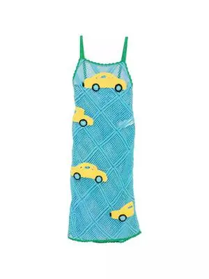 JW Anderson Crochet Car-motif Midi Dress