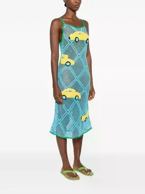 JW Anderson Crochet Car-motif Midi Dress