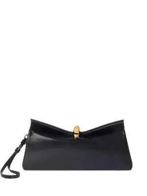 Jacquemus The Valérie Leather Clutch Bag - Black