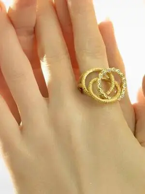 Coomi 20k Yellow Diamond Eternity Ring