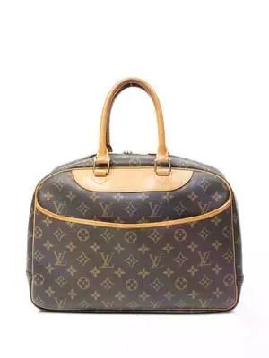 LOUIS VUITTON Monogram Canvas Deauville Tote Bag - Brown