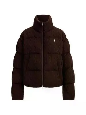 Polo Ralph Lauren Cable Wool-cashmere Puffer Jacket