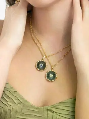 Vram Hypha Sapphire Necklace In 18k Yellow With Bezel-set Sapphires