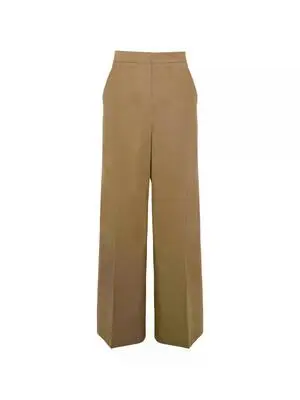YVES SALOMON Wide-leg Cotton Trousers