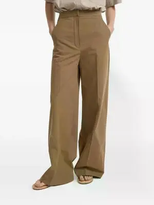 YVES SALOMON Wide-leg Cotton Trousers